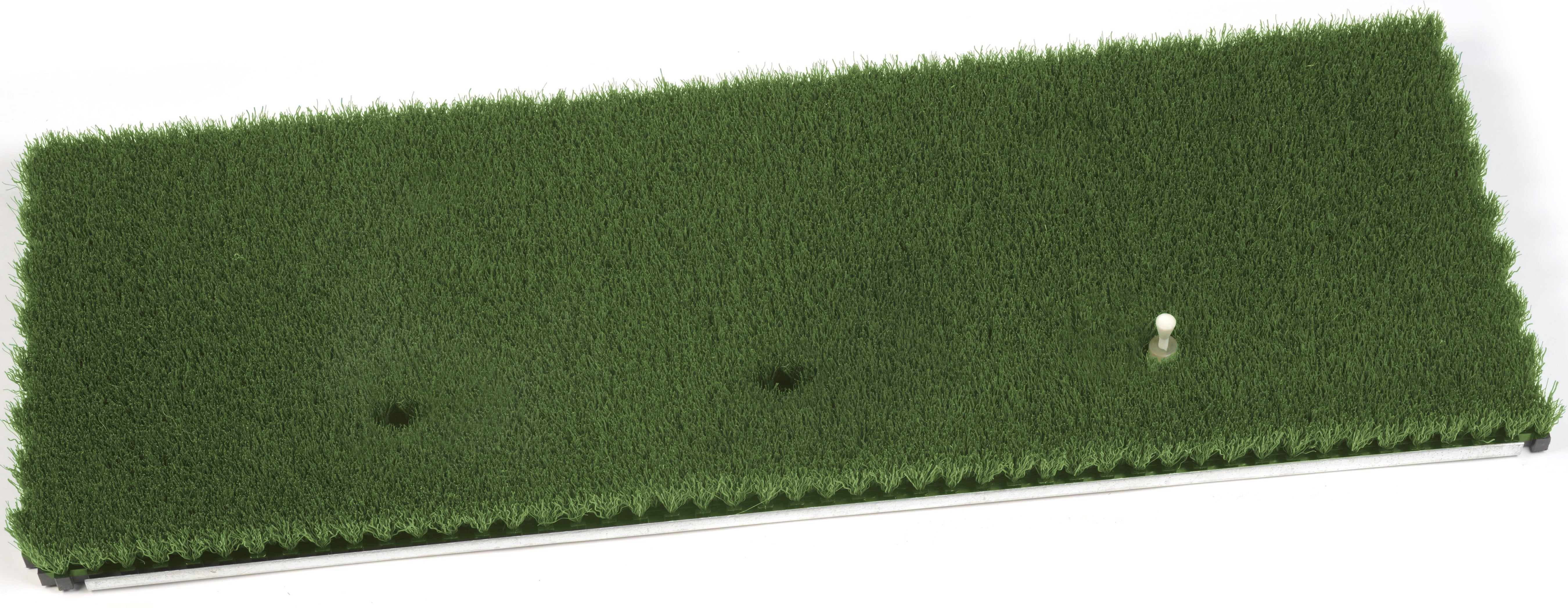3 Foot Fiberbuilt Grass Panel with 3 tee holes - On Course Green